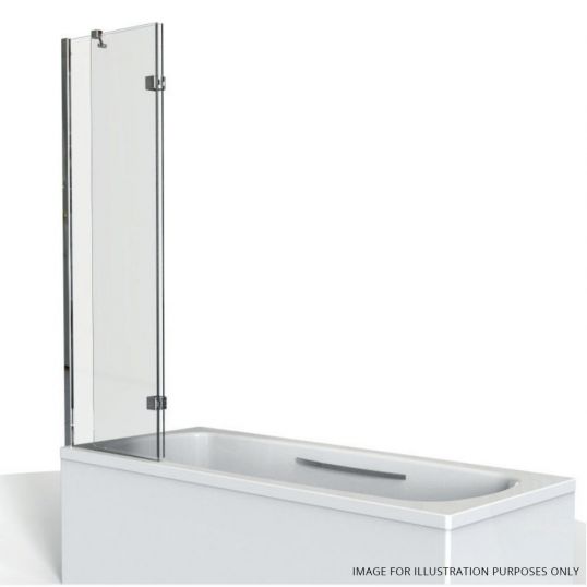 Kudos Duo Two Panel In-Fold Bath Screen Left 6mm | Soakology